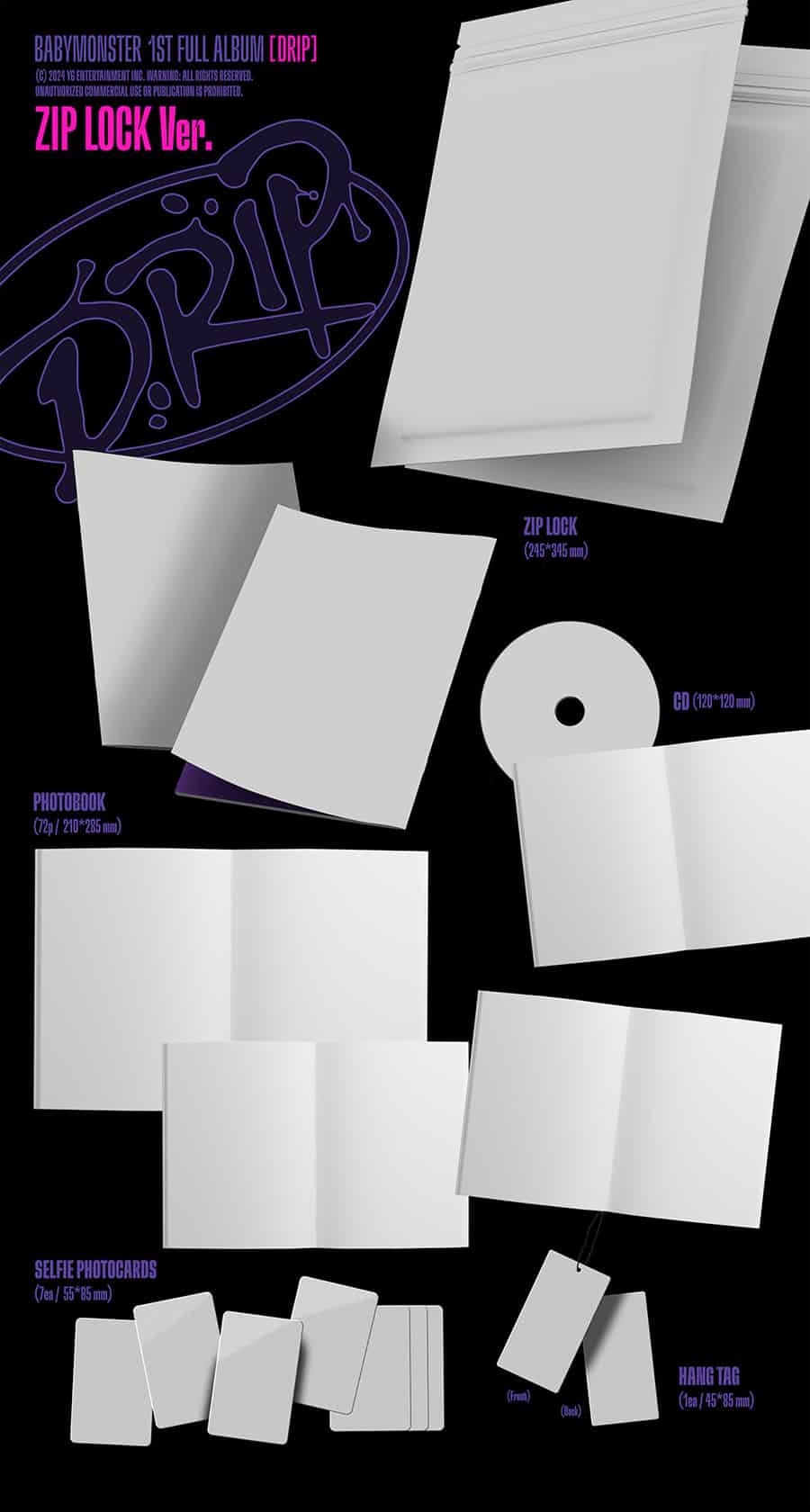 BABYMONSTER – 1st Full Album [DRIP] (Zip Lock) – Kpop NW