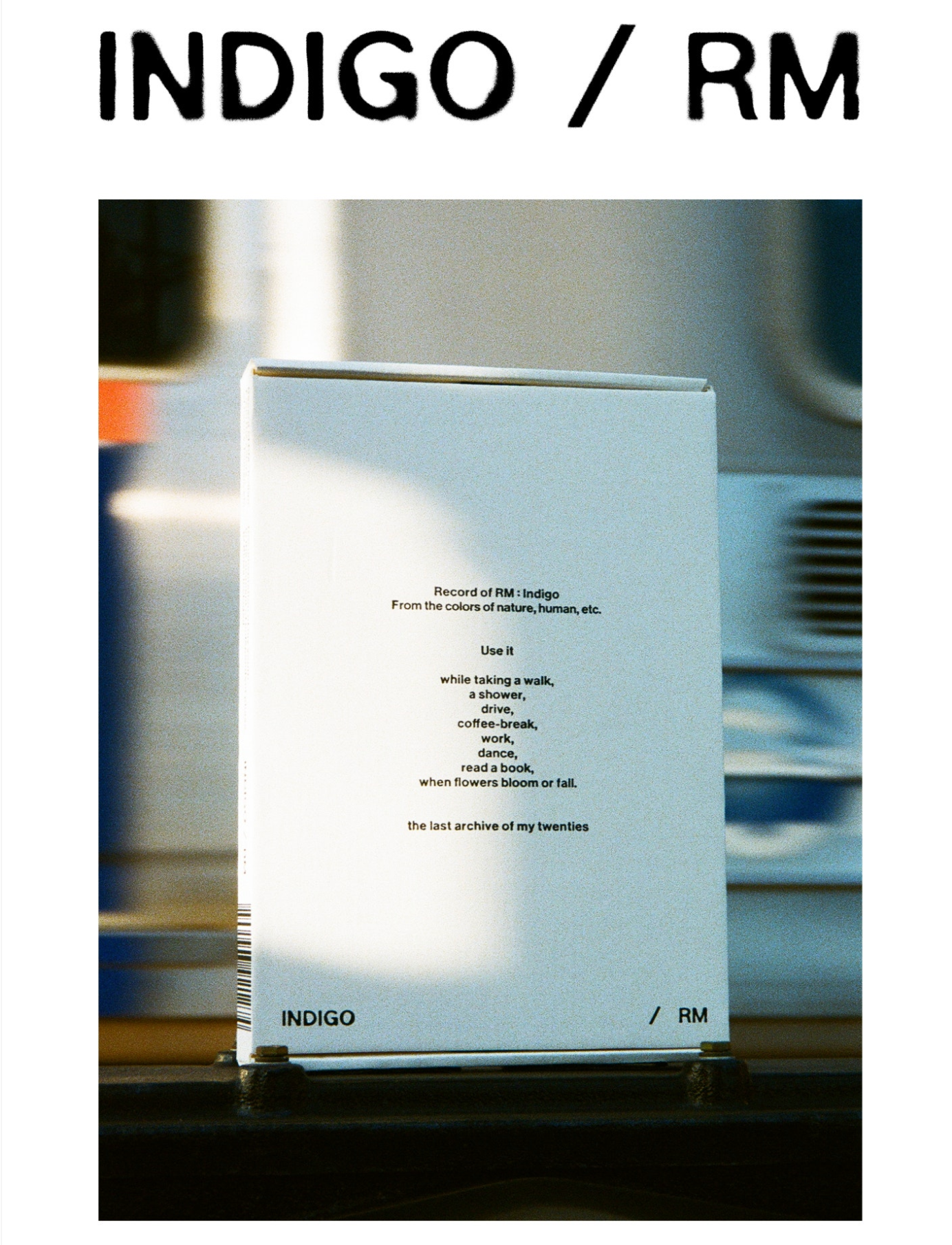 RM - First Solo Album [INDIGO] (Photobook/Postcard) – Kpop NW
